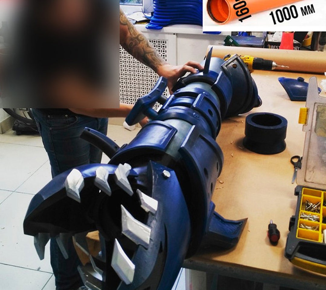 Game Jinx Weapon Fishbone Missile COS Props 3D Printed Model Drawings ...