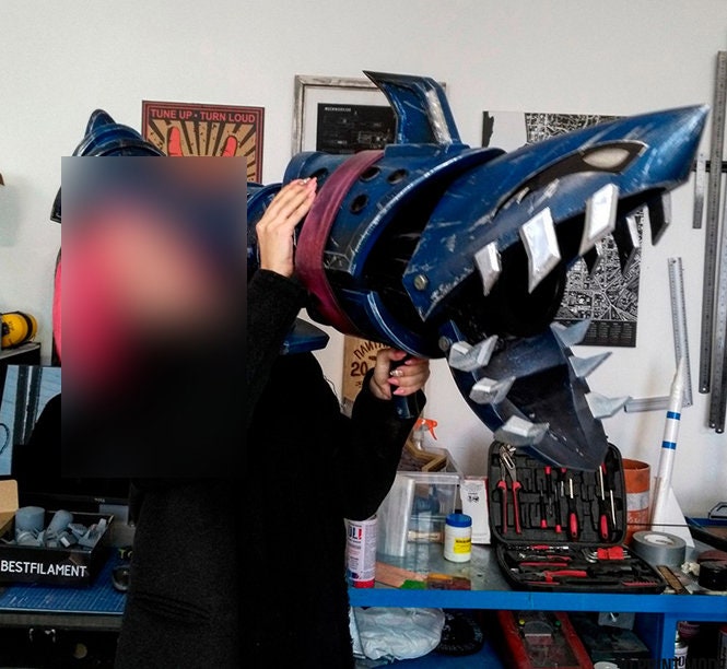 Game Jinx Weapon Fishbone Missile COS Props 3D Printed Model Drawings ...