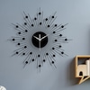 Modern Latin Numeral Metal Wall Clock - Oversized Vintage Wall Art ...