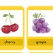 Fruits and Vegetables Flashcards for Toddlers, Printable Vegetables ...