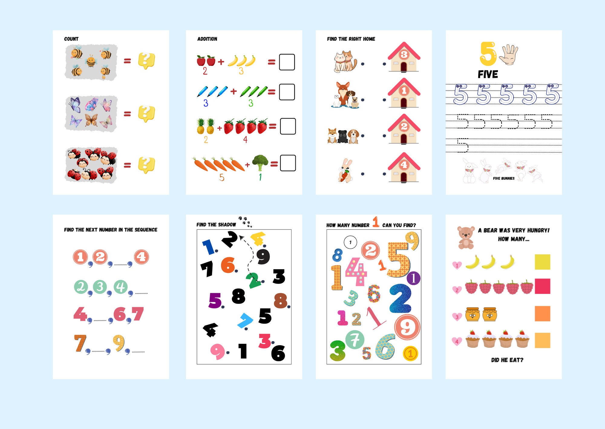 Numbers Learning for Kids, Numbers Tracing for Toddlers, Numbers ...