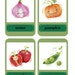Fruits and Vegetables Flashcards for Toddlers, Printable Vegetables ...