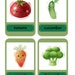 Fruits and Vegetables Flashcards for Toddlers, Printable Vegetables ...
