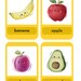 Fruits and Vegetables Flashcards for Toddlers, Printable Vegetables ...