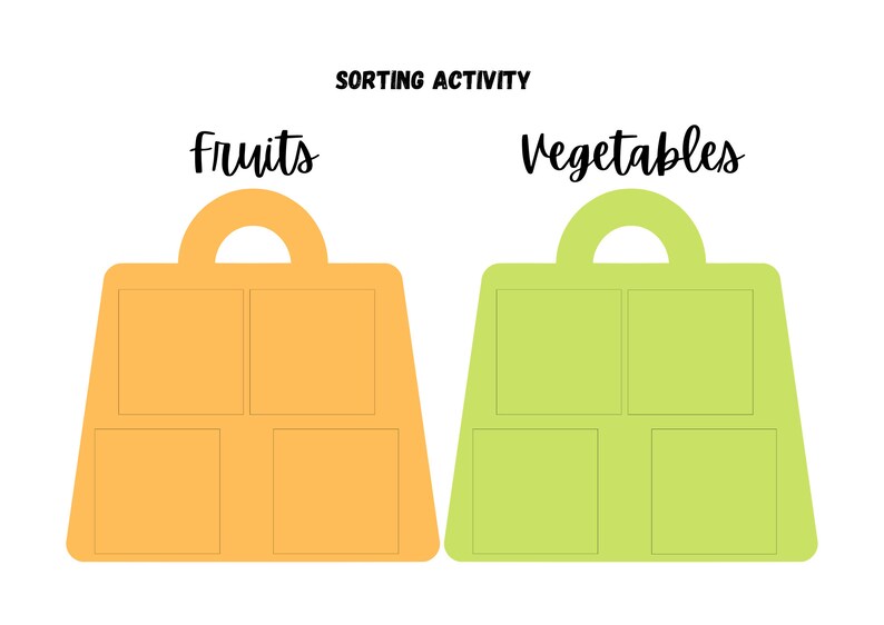 Fruits and Vegetables Posters for Kids Learning Healthy and - Etsy