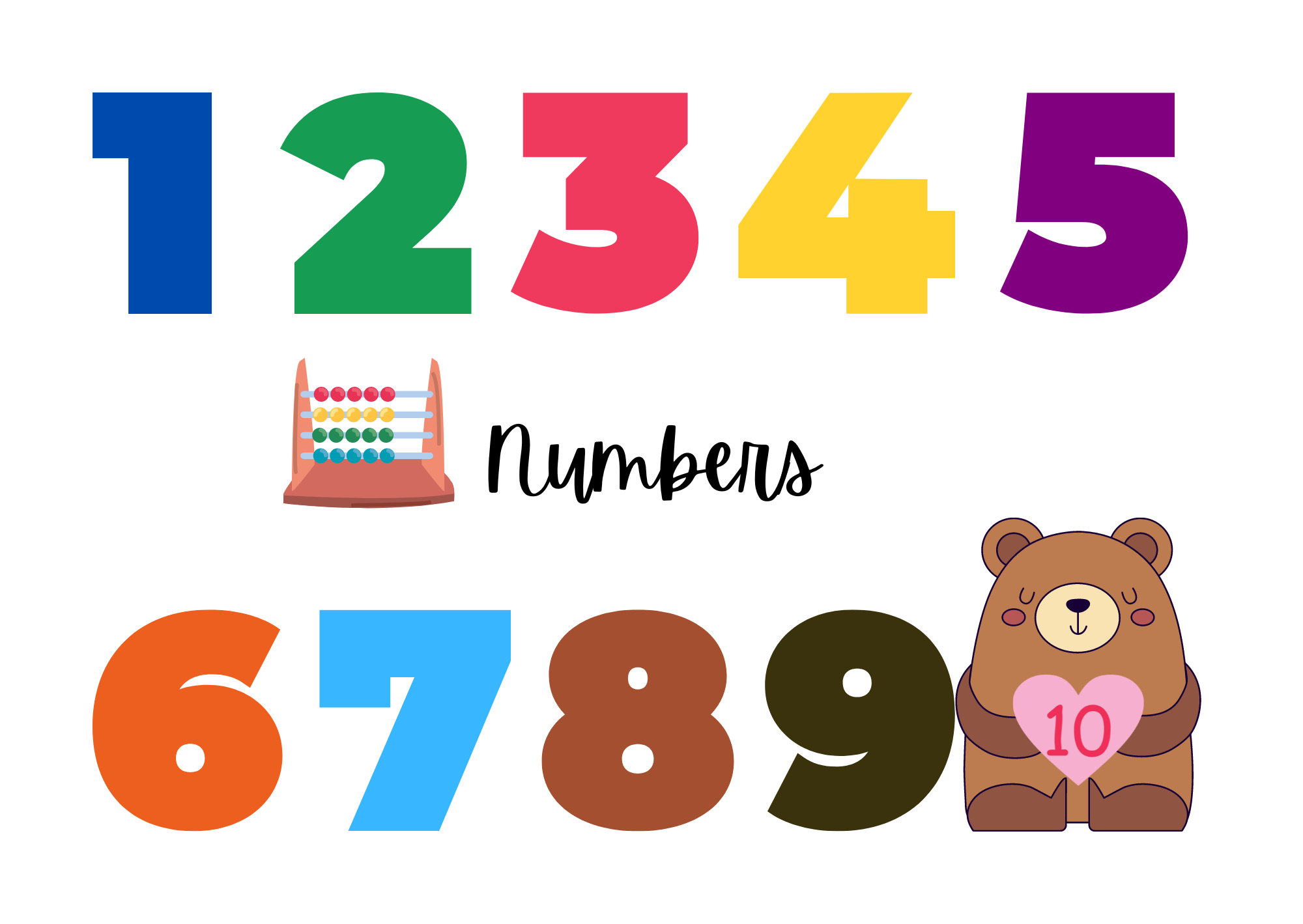 Numbers Learning for Kids, Numbers Tracing for Toddlers, Numbers ...
