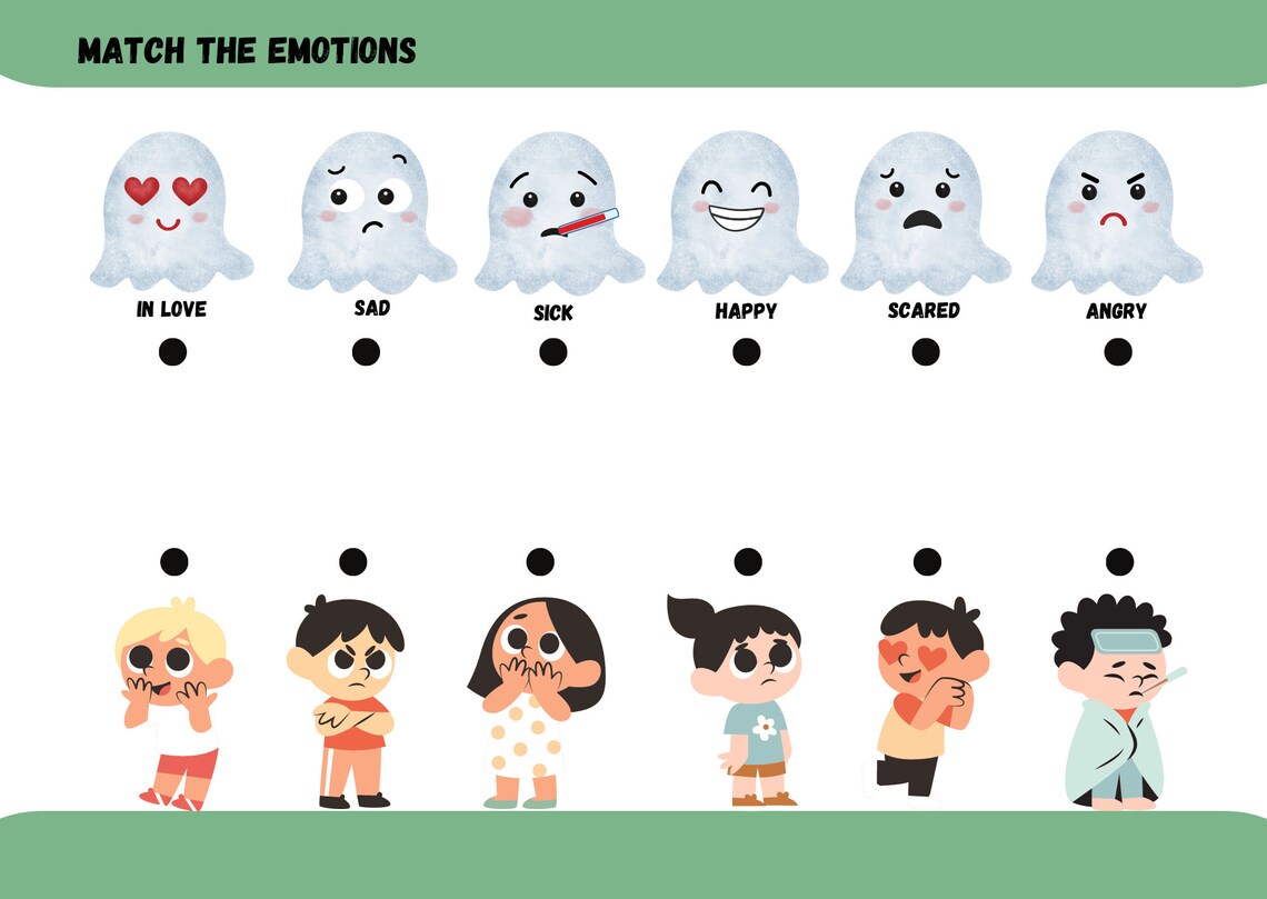 Emotions Learning for Kids, Printable Feelings Pages for Kids, Emotions ...