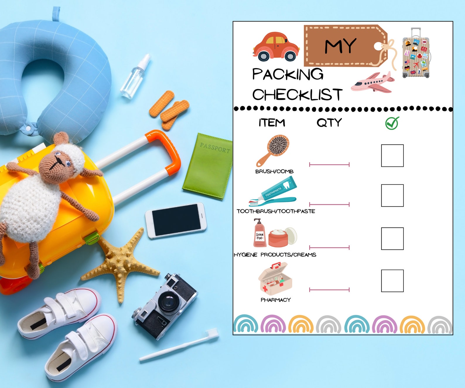 Kids Packing Checklist, Vacation Packing List, Kids Travel Packing List ...