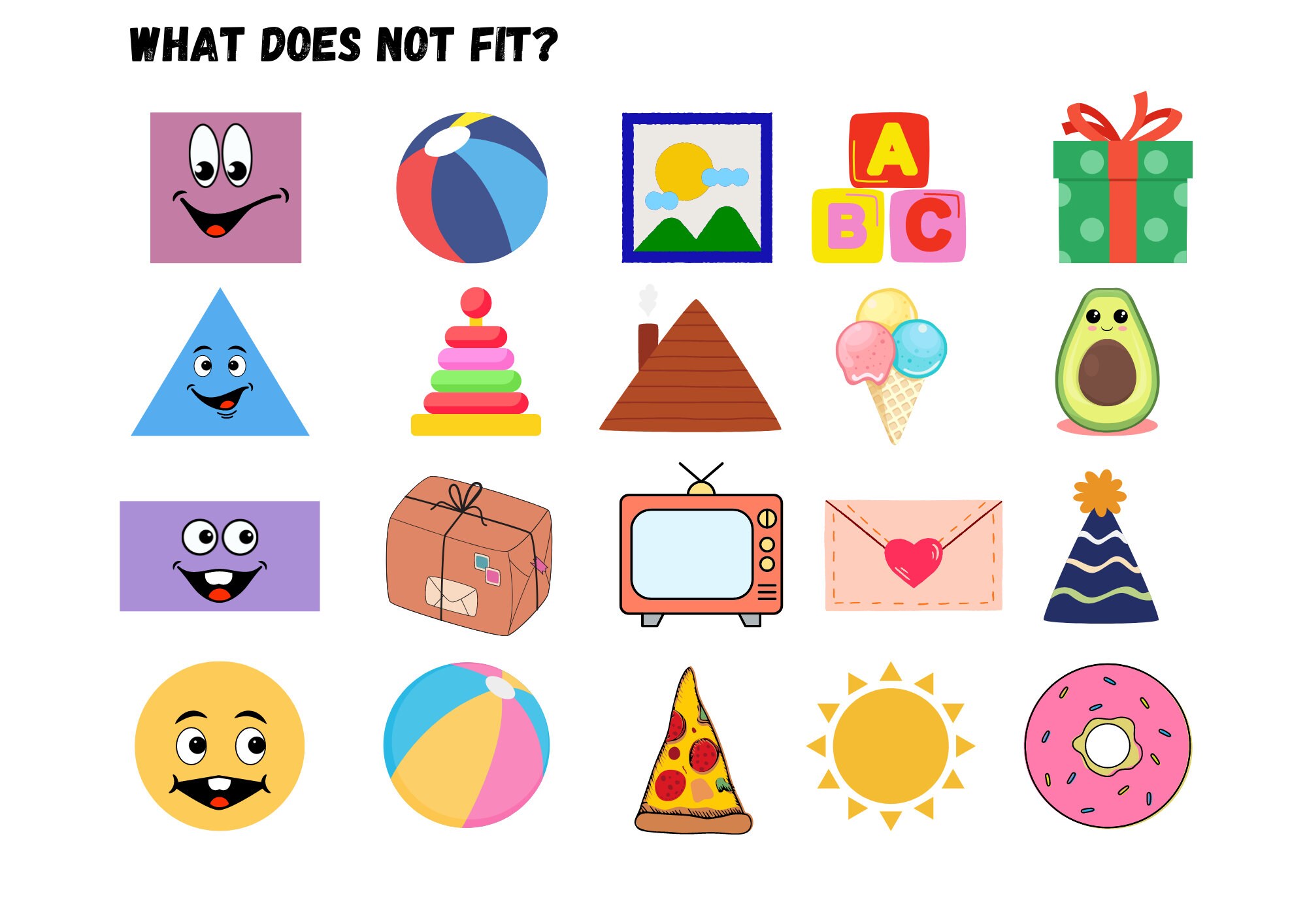 Shapes Poster, Shapes Printable Activity Pages for Toddlers, Shapes ...