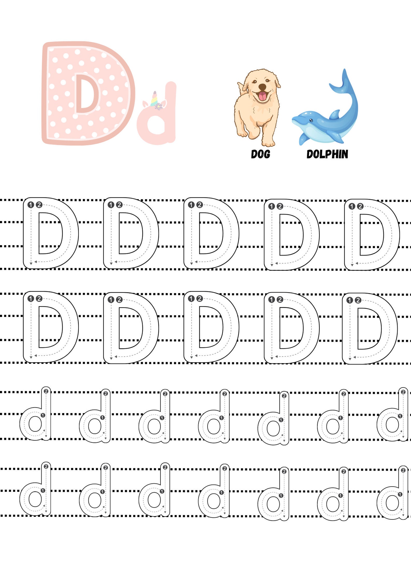 A-Z Letter Tracing Worksheets for Preschooler, Printable Alphabet ...