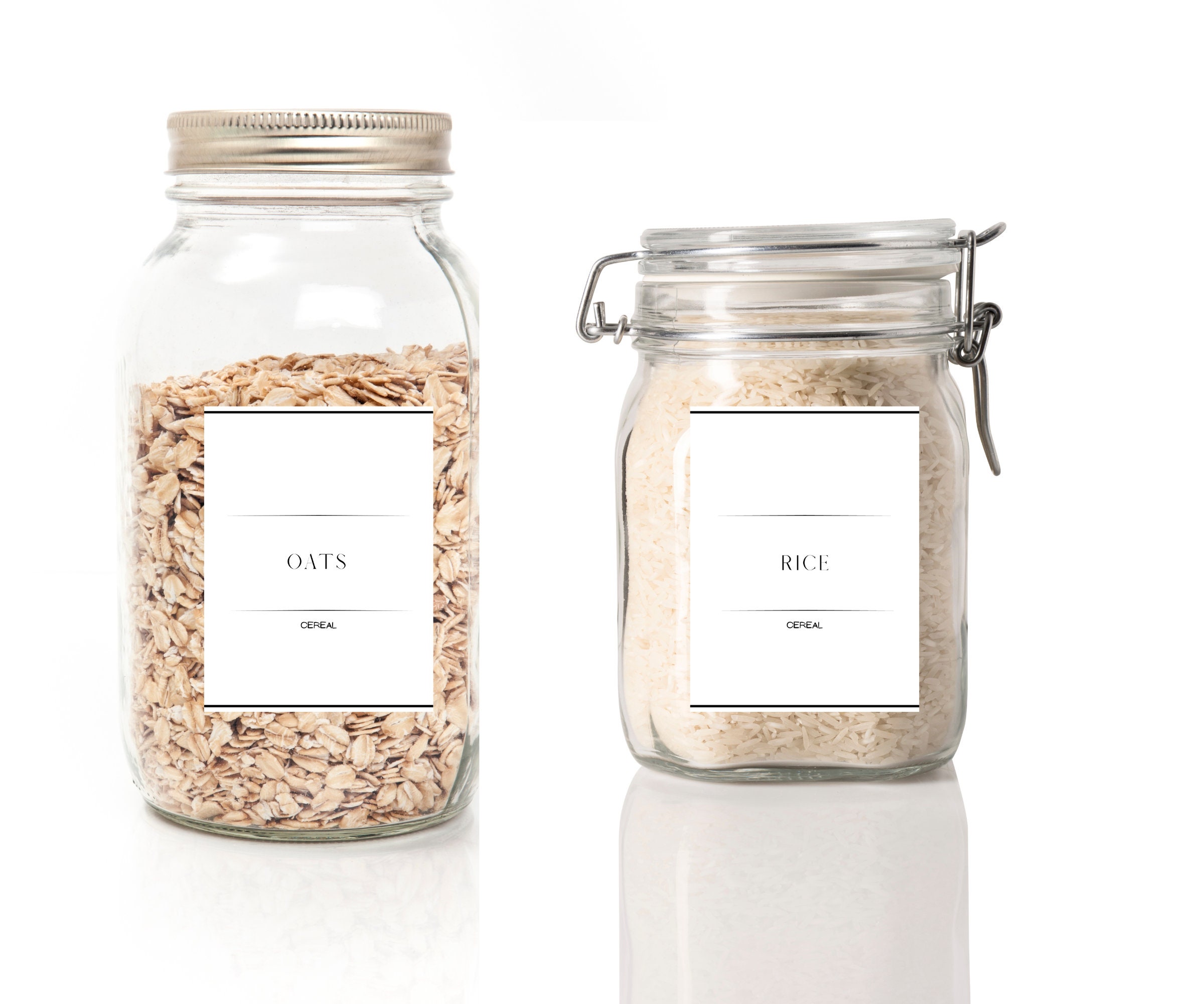 Editable Kitchen Labels, Pantry Jar Labels Templates, Bottle Labels ...