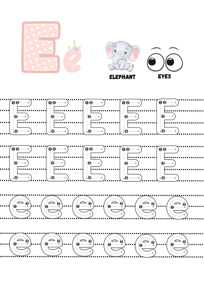 A-Z Letter Tracing Worksheets for Preschooler, Printable Alphabet ...