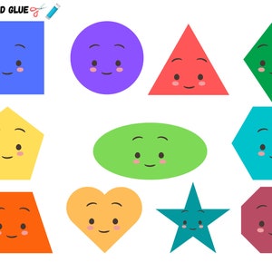 Shapes Poster, Shapes Printable Activity Pages for Toddlers, Shapes ...