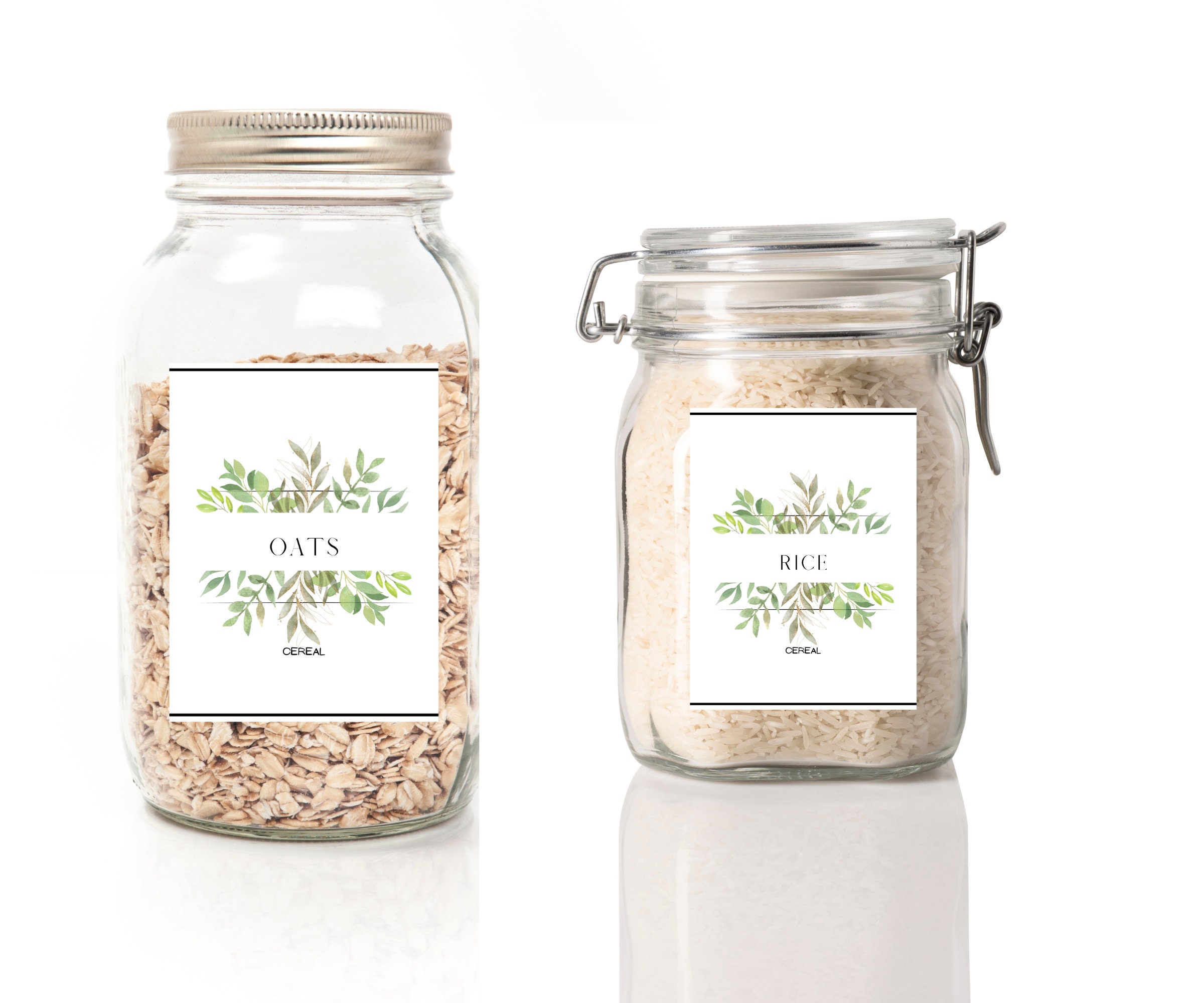 Editable Kitchen Labels, Pantry Jar Labels Templates, Bottle Labels ...