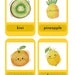 Fruits and Vegetables Flashcards for Toddlers, Printable Vegetables ...