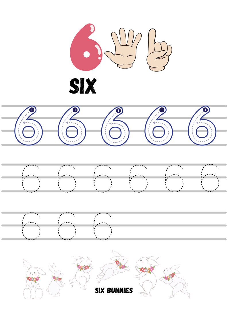 Numbers Tracing Worksheets for Preschooler, 1-9 Tracing Numbers Pages ...