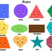 Shapes Poster, Shapes Printable Activity Pages for Toddlers, Shapes ...