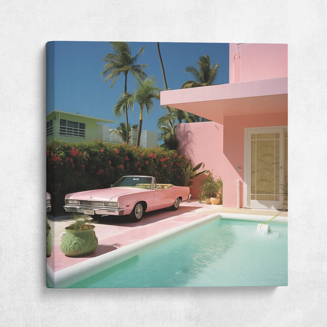 Retro Miami Vibes Pt6 Canvas Print - Etsy