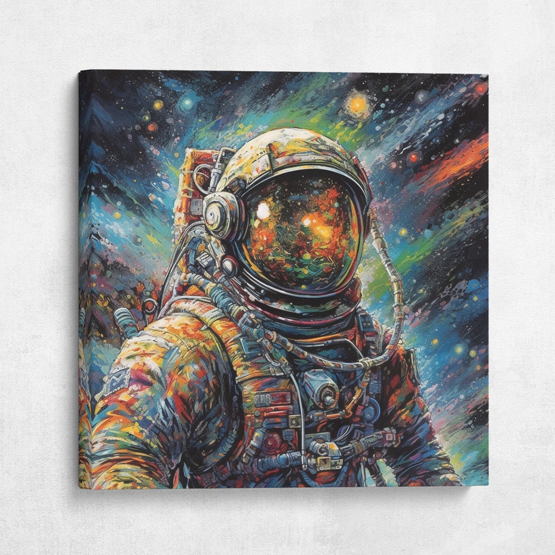 The Cosmic Explorer Digital Artwork Pt 3 Canvas Print - Etsy