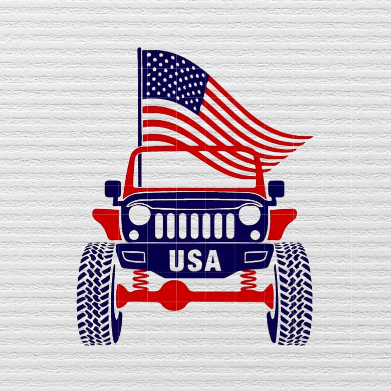 USA Flag Jeep SVG,PNG - Etsy