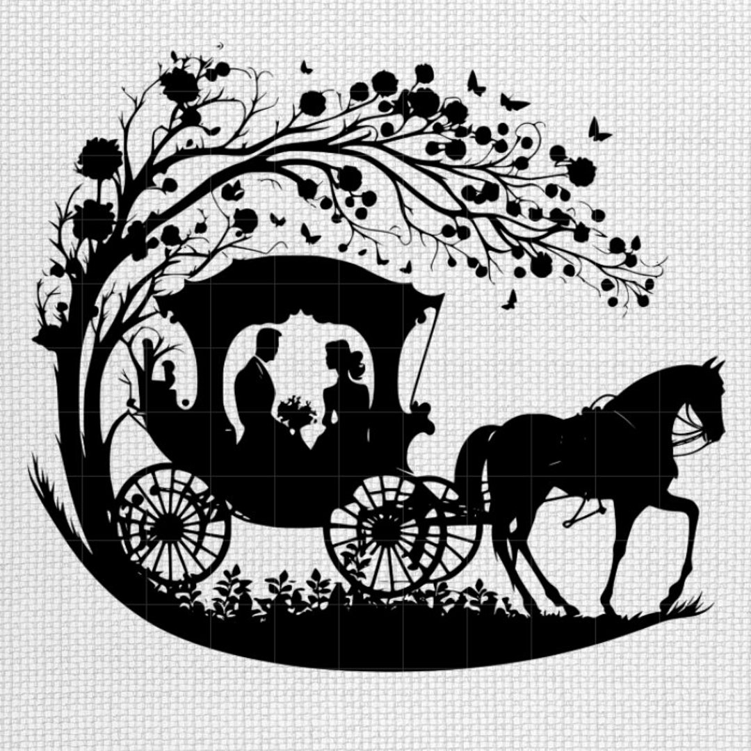 Princess Horse Carriage SVG,PNG - Etsy