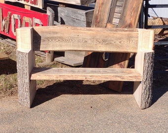Split Log Bench - Etsy
