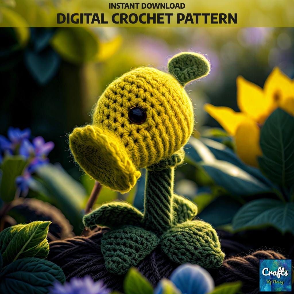 Pea Shooter Crochet Pattern - Plants Vs Zombies - Etsy