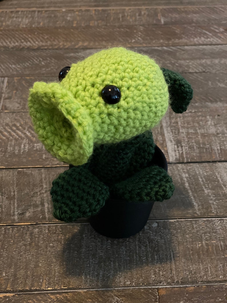 Pea Shooter Crochet Pattern - Plants Vs Zombies - Etsy