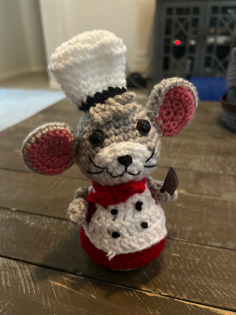 Overcooked Mouse Chef Crochet Pattern - Etsy