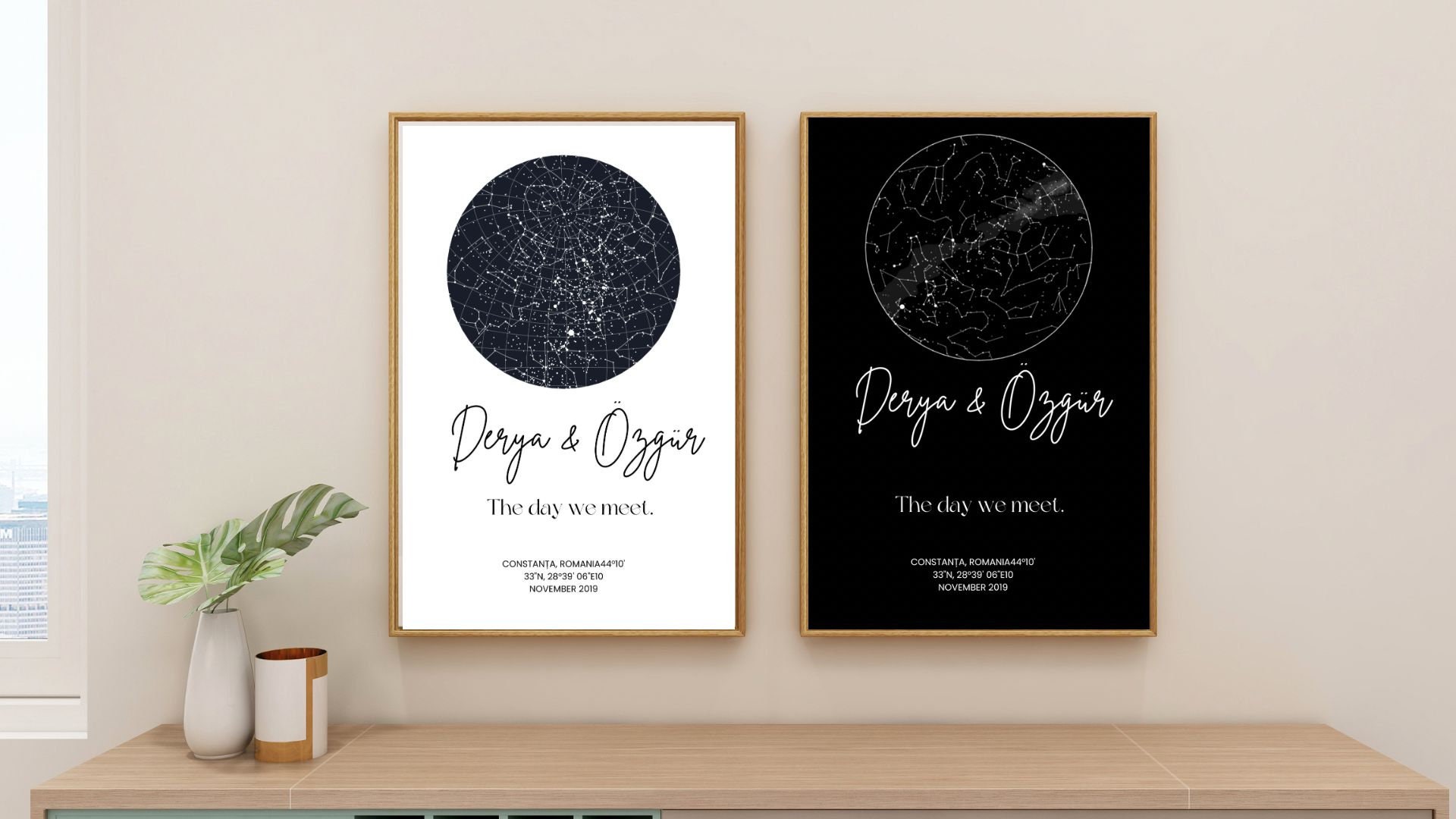 Custom Star Map, Constellation Map, Star Map by Date, Night Sky Print ...