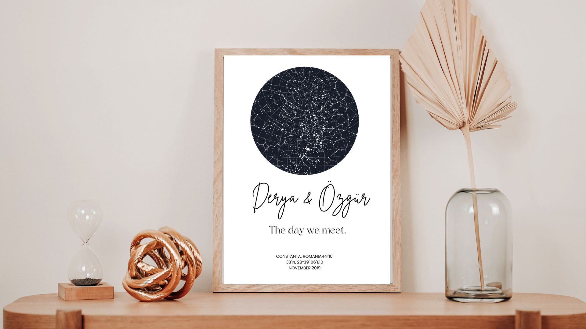 Custom Star Map, Constellation Map, Star Map by Date, Night Sky Print ...