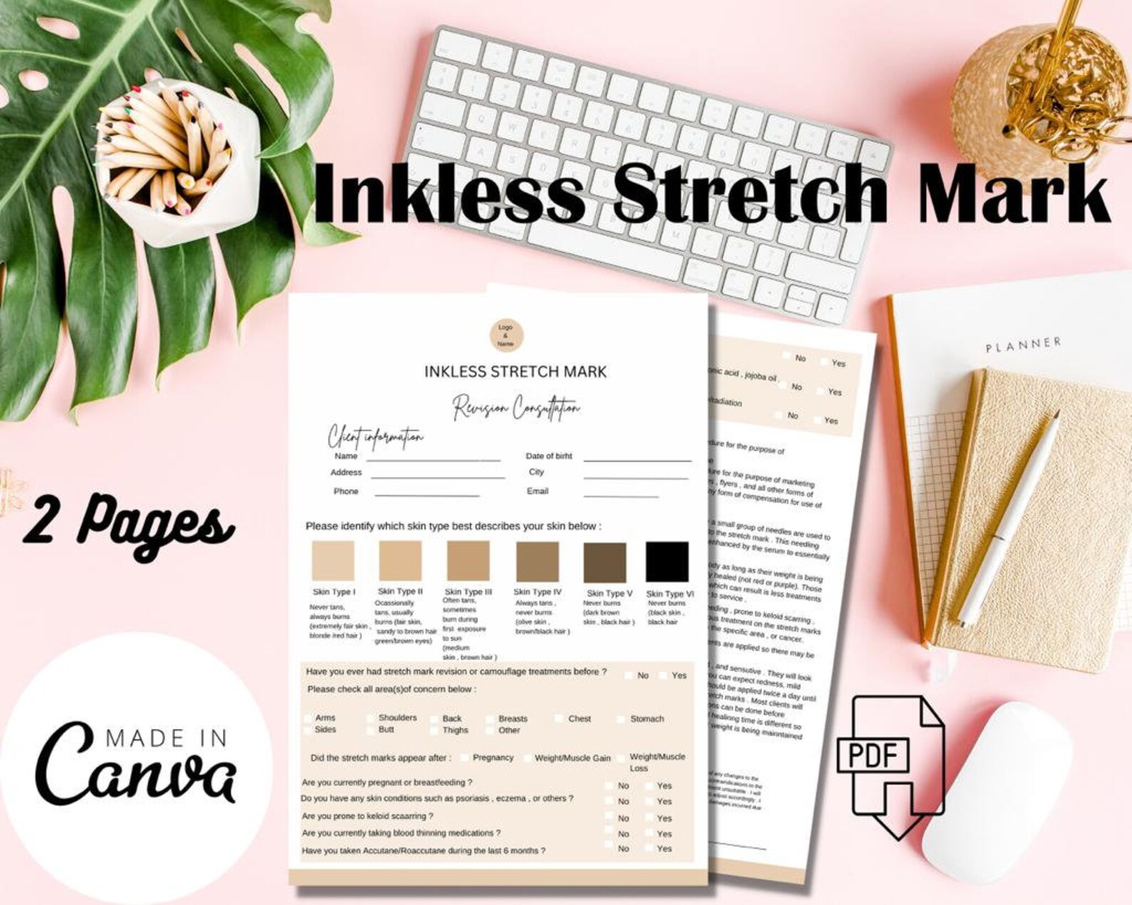 Stretch Mark Removal , Esthetician Form , Inkless Stretch Mark Revision ...