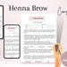 Eyebrow Artist , Henna Brow Consent Form, DIY Editable Printable 1 Page ...