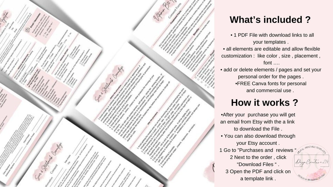 Editable Vitamin B12 Injection Forms, B12 Client Intake Form, Client ...