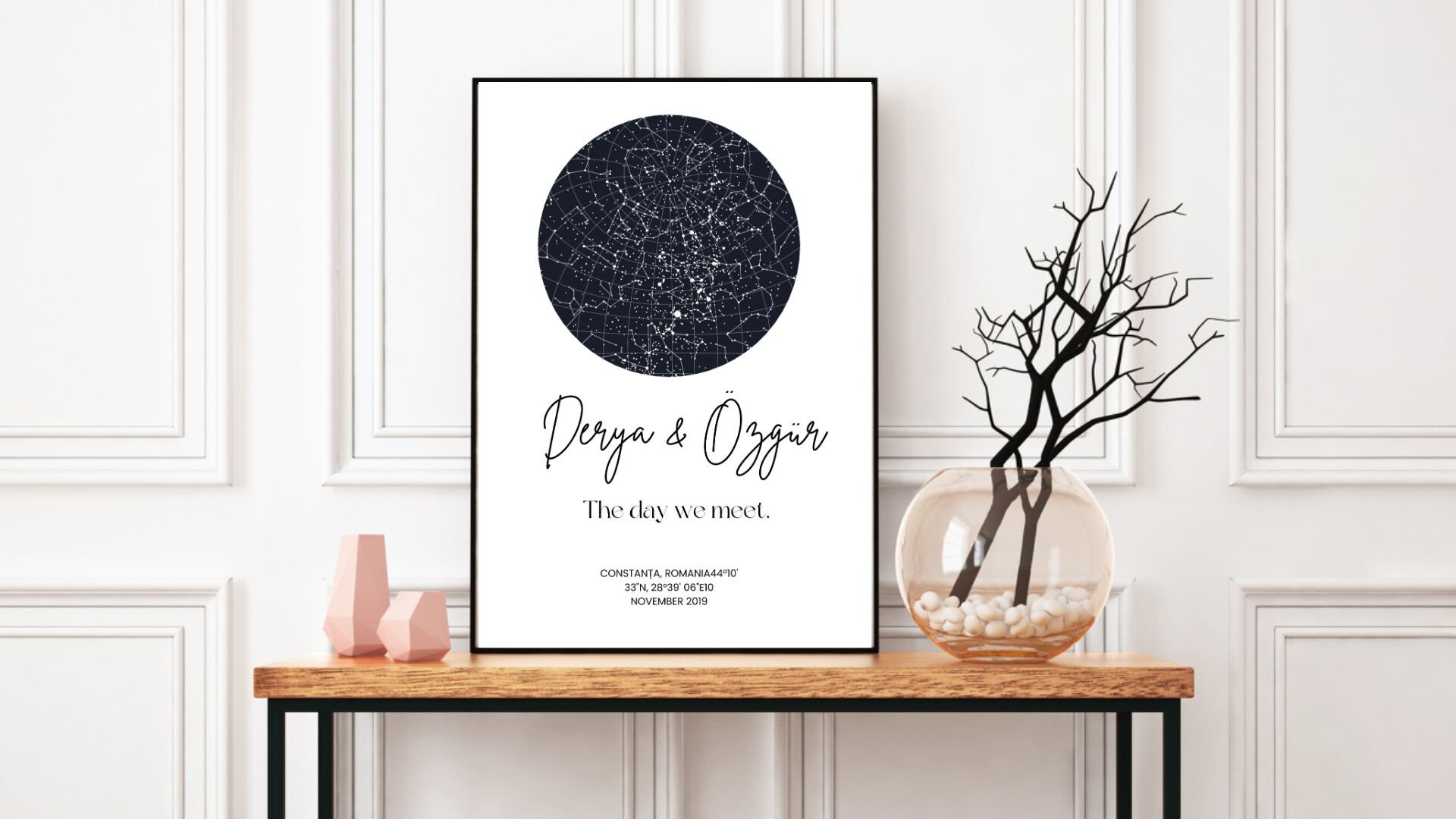 Custom Star Map, Constellation Map, Star Map by Date, Night Sky Print ...