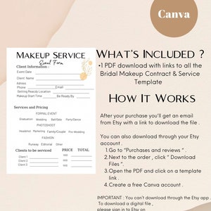 Editable Makeup Contract Template,freelance Makeup Artist Contract ...