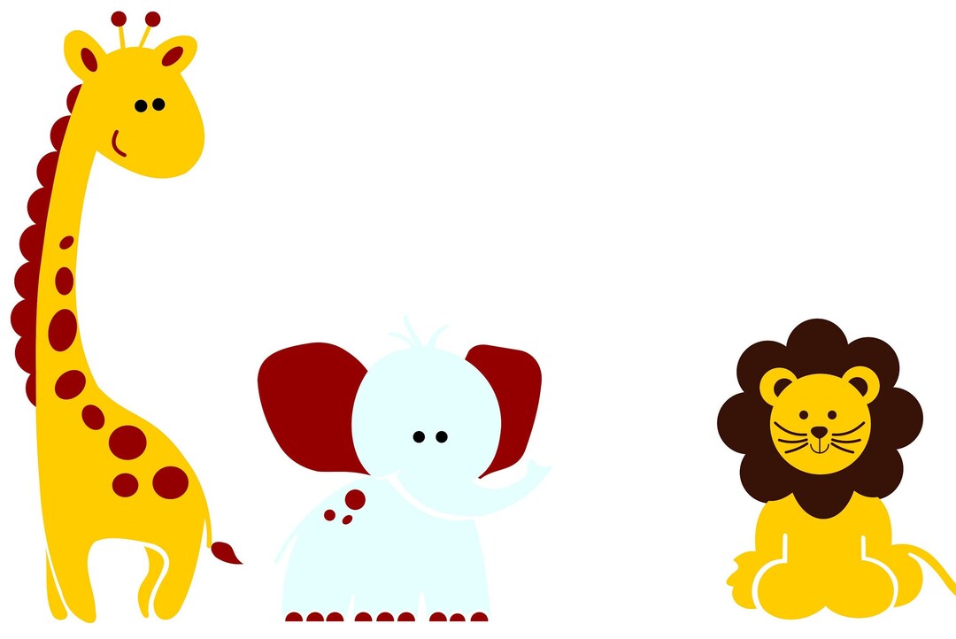 JIRAFA, ELEFANTE Y LEON - Etsy
