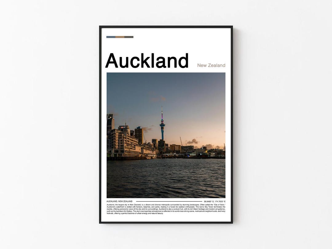 Auckland Print, Auckland Poster, Auckland Wall Art, Auckland Art Print ...