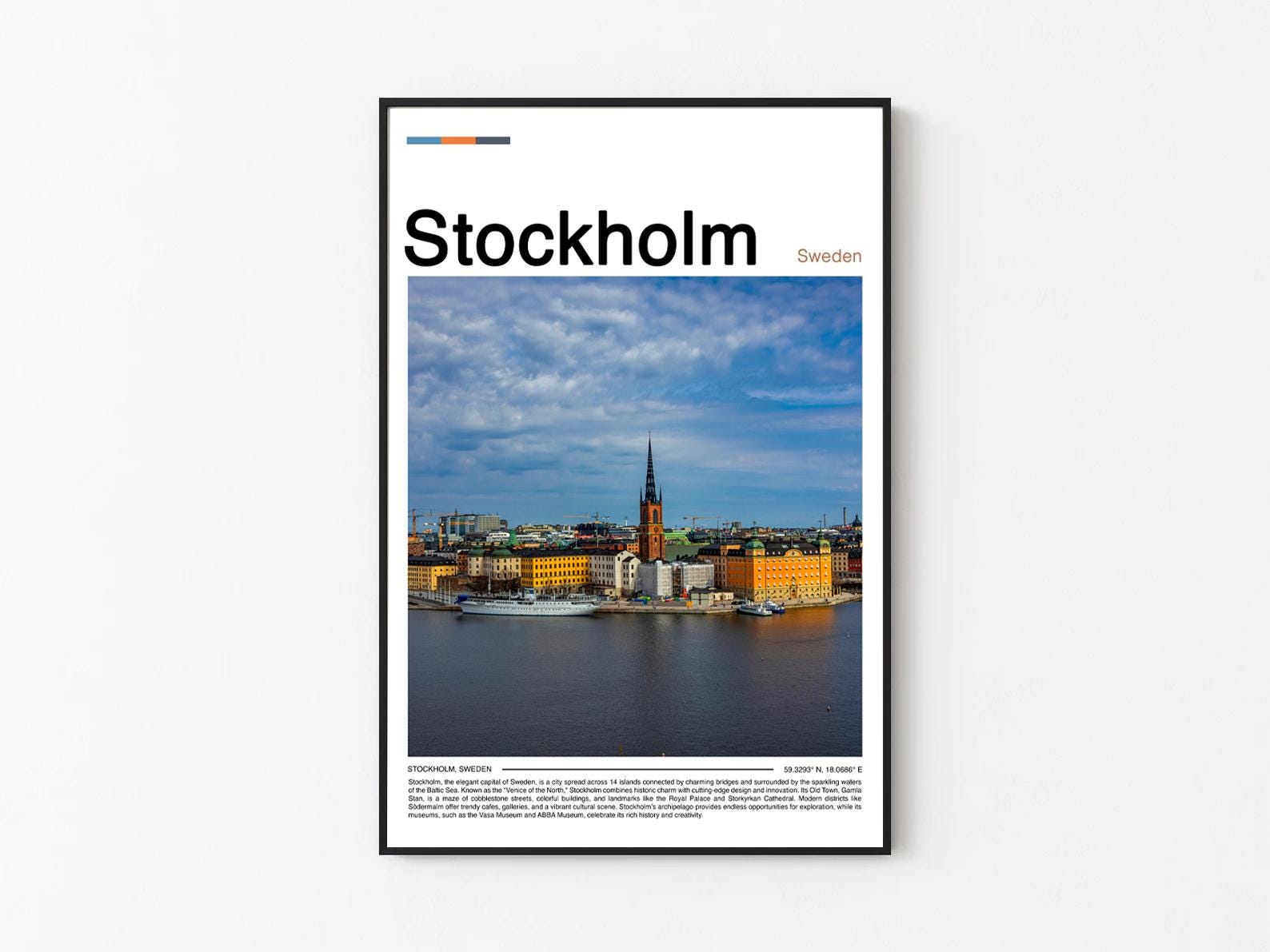 Stockholm Skyline, Stockholm Photo, Stockholm Travel, Stockholm Poster ...