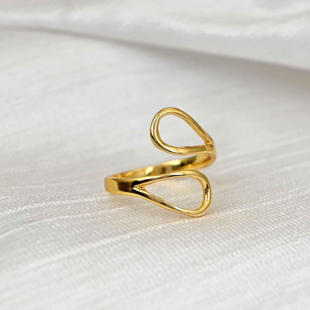 Stainless Steel Ring, Bypass Ring, Statement Ring, Multi Layer Ring ...