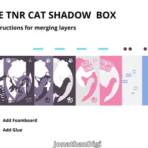 3D Shadow Box TNR Cat SVG - for Cricut - Cardstock Svg - for Silhouette ...