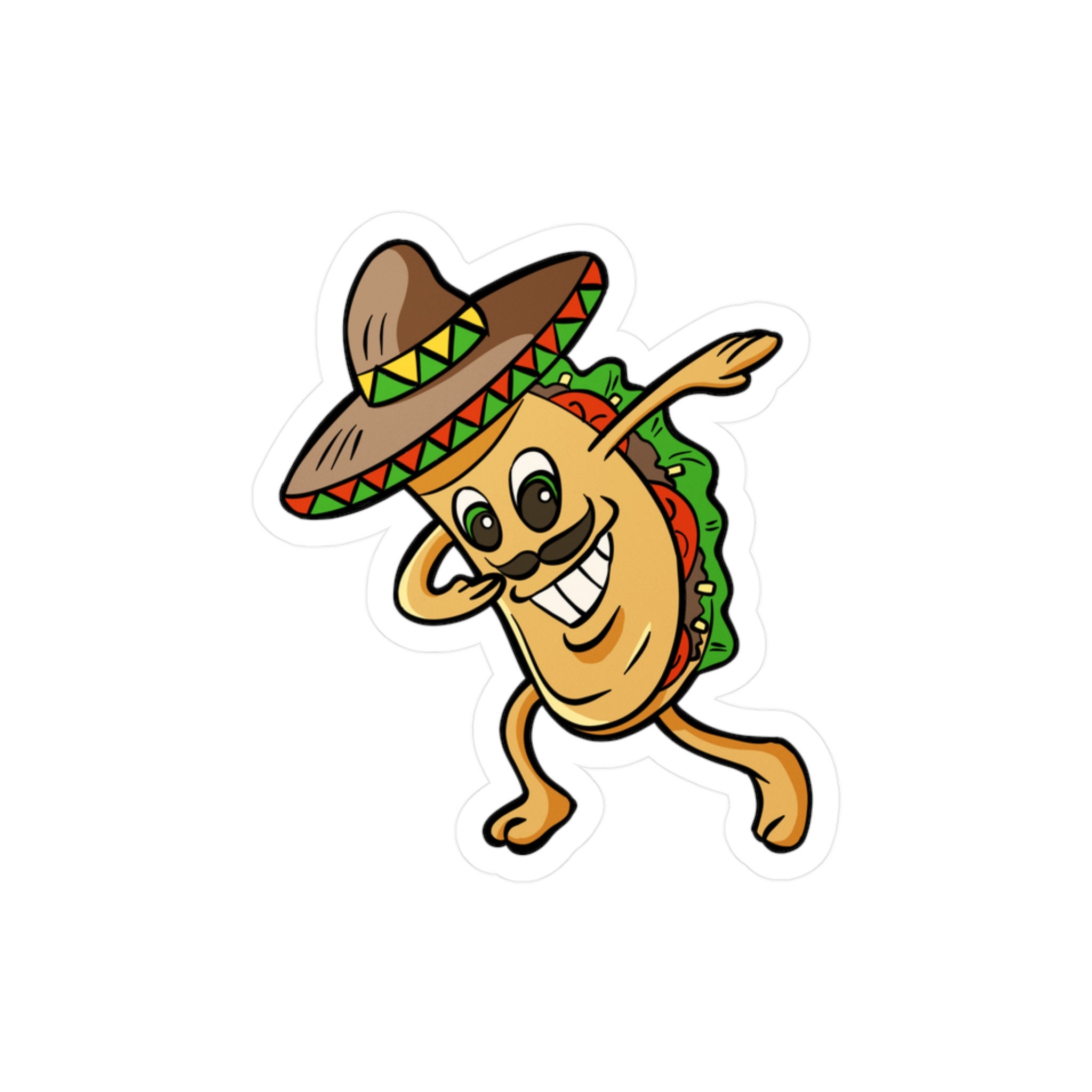 Taco Dab- Kiss-cut Vinyl Decals - Etsy