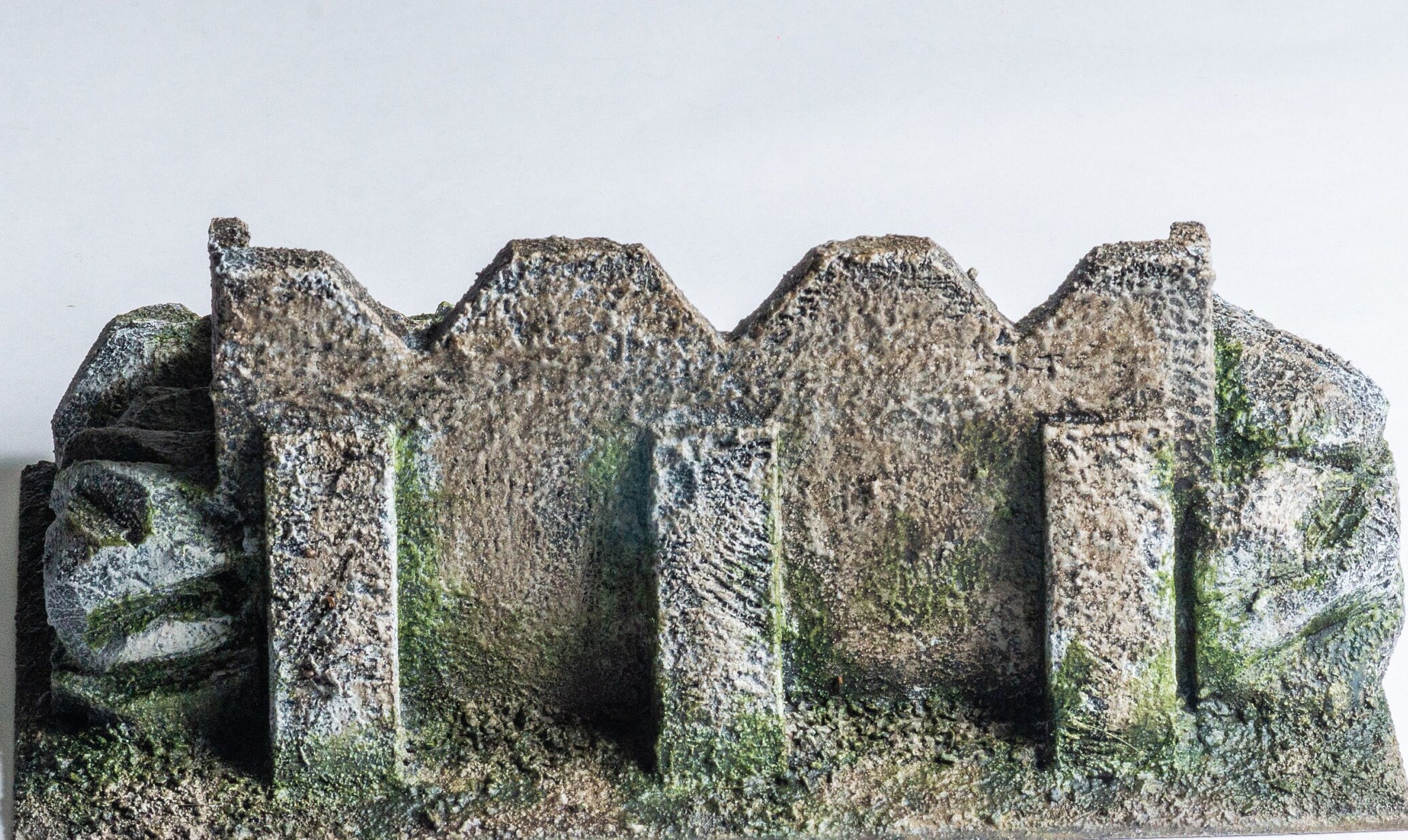 Table Top Terrain, Dwarf Outpost 'lost Place', Base 12 X 20 Cm, Painted ...