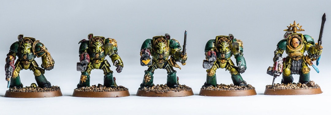 Warhammer40k 5x Retro Space Marines Dark Angels Terminators - Etsy