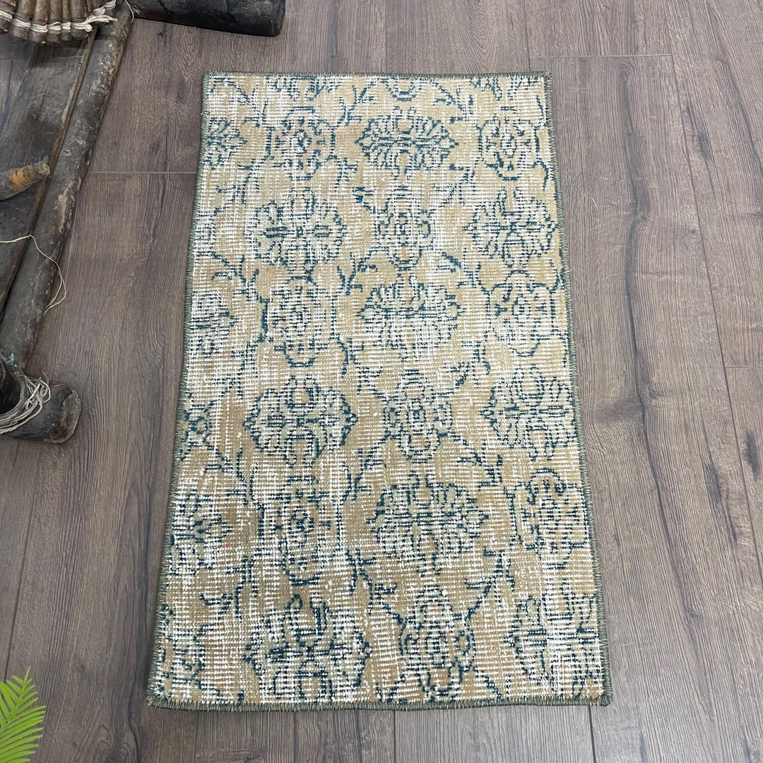 2x2 Small Rug, Turkish Rug, Vintage Rug, Antique Rug, Rugs for Entry, 1 ...