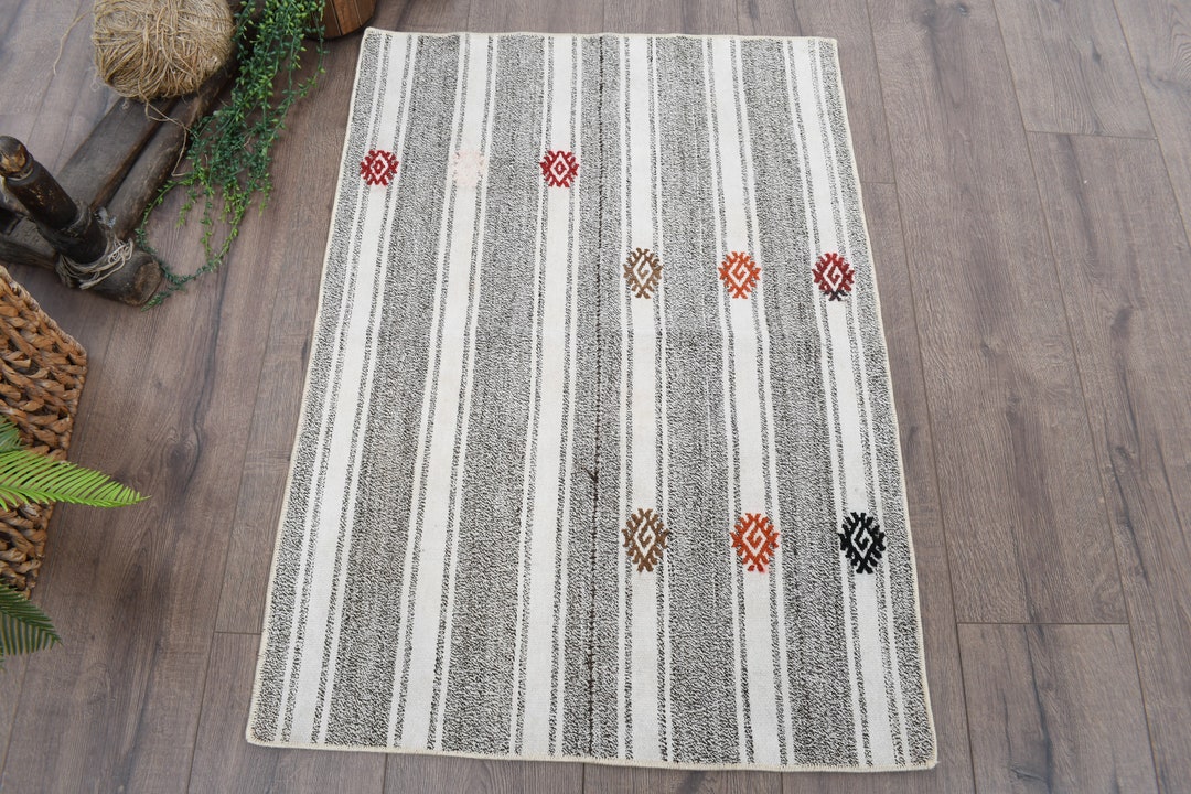 Turkish Kilim, Small Kilim, Vintage Kilim, Oushak Kilim, Rugs for Entry ...