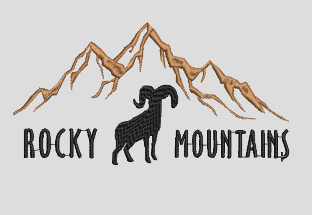 Rocky Mountain National Park Embroidery Pattern File - Etsy
