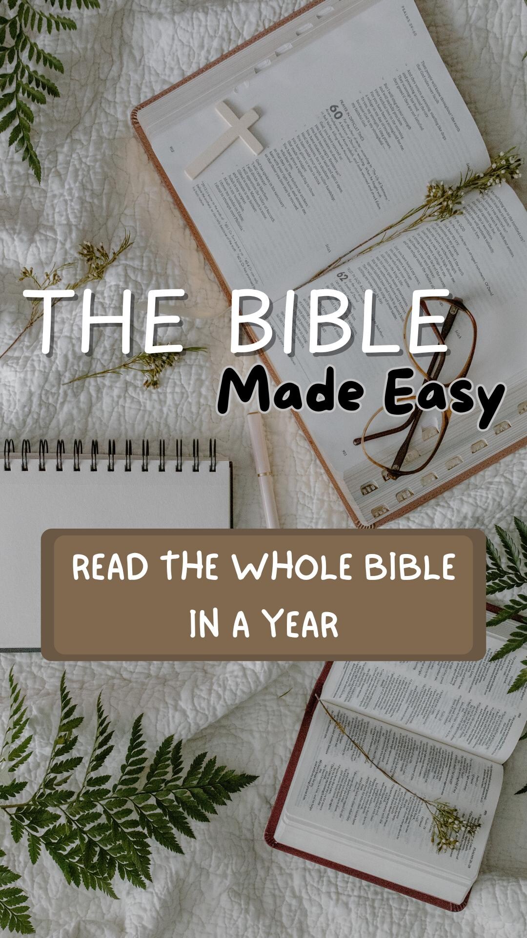 The Bible Made Easy - Read the Entire Bible in a Year - Etsy
