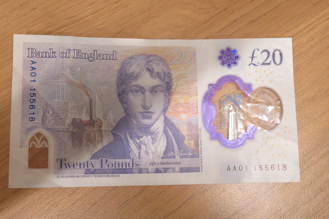 Polymer 20 Pound Note With Serial Number Starting AA01 1 - Etsy
