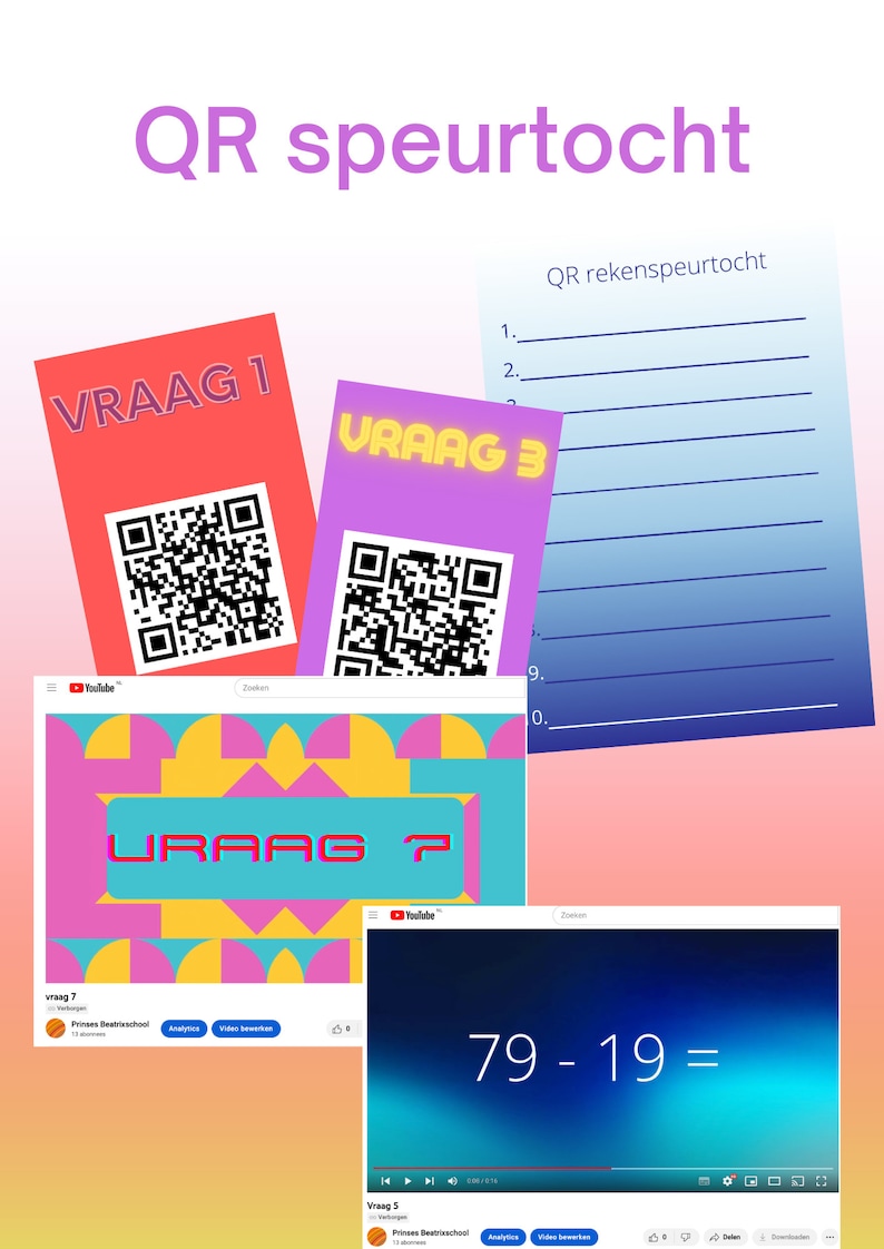 Qr Code Scavenger Hunt Math Group 4 - Etsy